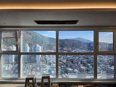 부산 부곡동 푸르지오 단열필름 시공 솔라메이트