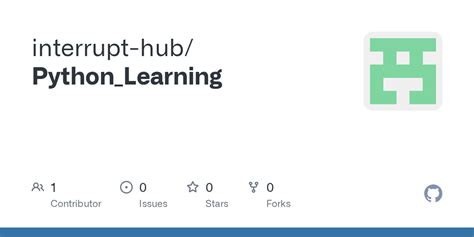 Github Interrupt Hubpythonlearning