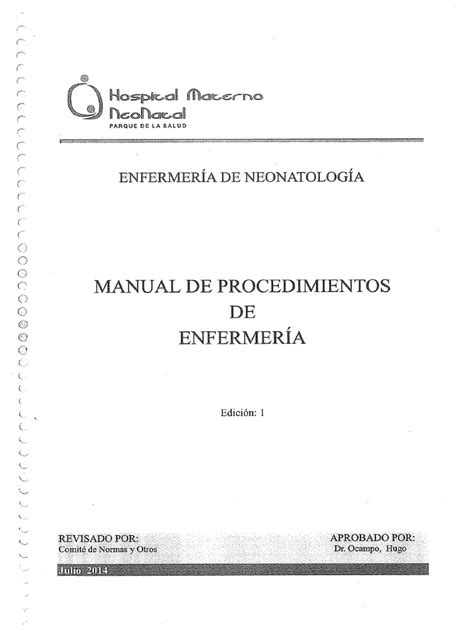 Manual de Procedimientos de Enfermeria | PDF
