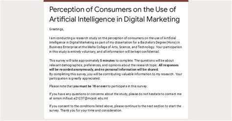 Consumer Perception Of Artificial Intelligence In Digital Marketing R