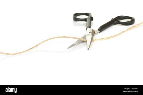 Scissor Cutting String Cut Out Stock Images And Pictures Alamy