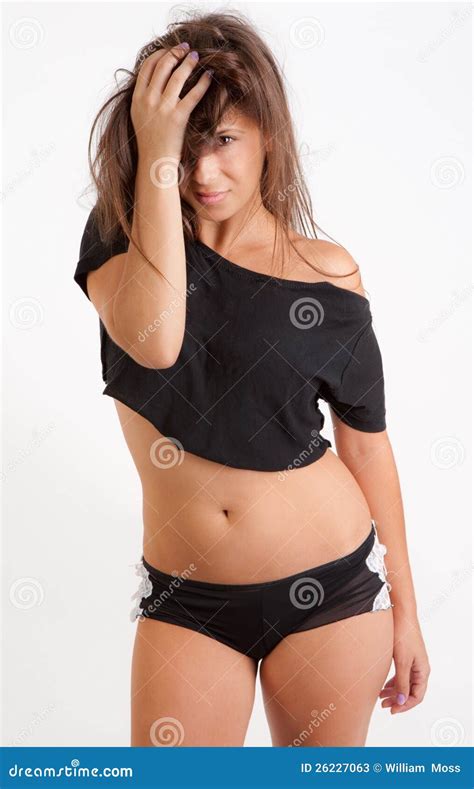 Woman With Tousled Hair Stock Image Image Of Lacy Pretty 26227063