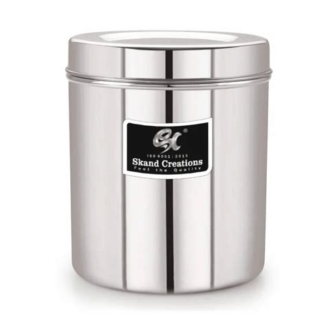 Stainless Steel Grain Storage Container 04 23 Kg Capacity 1 25