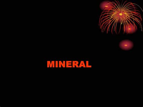 PPT MINERAL PowerPoint Presentation Free Download ID 915352