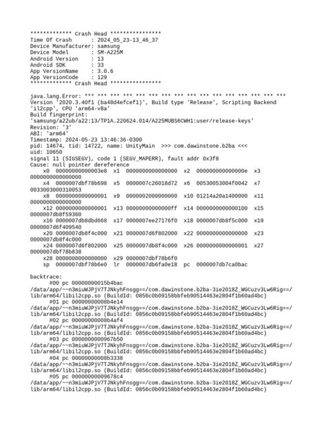 Mod Menu Crash 2024 05 23 13 46 37 Pdf Android Operating System Information Appliances