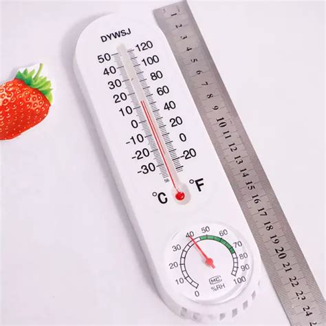 WALL MOUNTED HOUSEHOLD ANALOG Thermometer Hygrometer Humidity Monitor Mete C RT PicClick AU