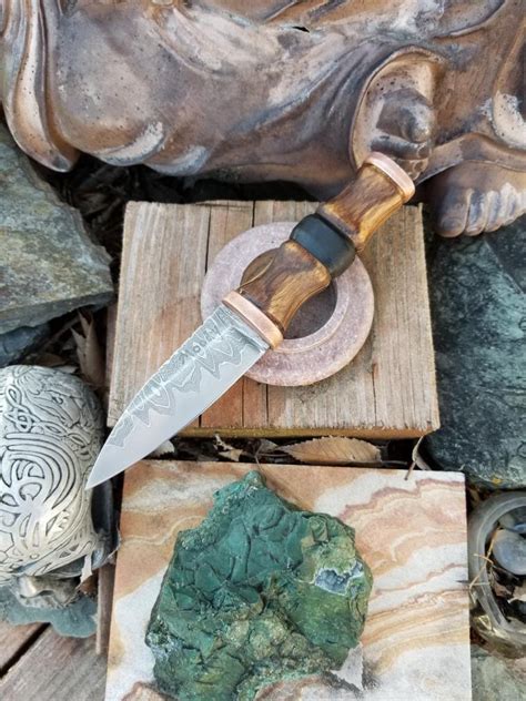 Celtic Hammer Club Hand Forged Sgian Dubh Blade