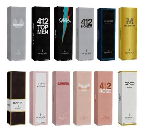 Kit 20 Perfumes Moments Paris 15ml Livre Escolha Frete grátis