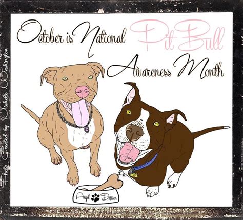 Angel And Damien Are Smiling Because October Is National Pit Bull