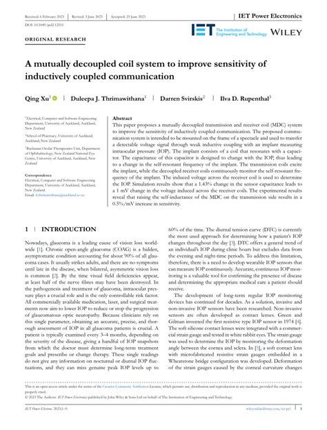 Pdf A Mutually Decoupled Coil System To Improve Sensitivity Of Inductively Coupled Communication