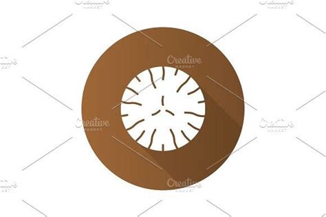 Nutmeg Flat Design Long Shadow Glyph Icon