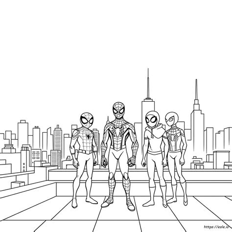 Spidey Freunde Ausmalbild