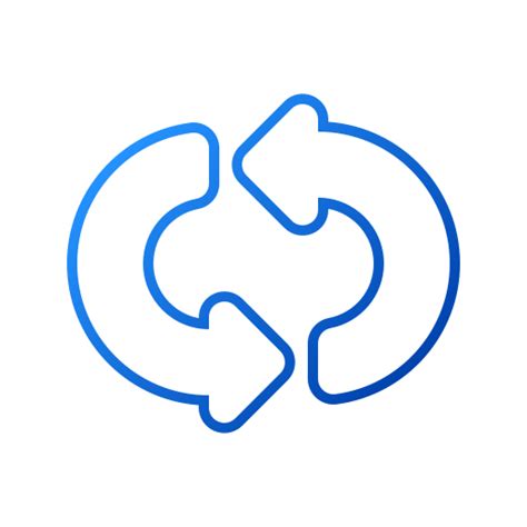 Loop Arrow Generic Gradient Outline Icon