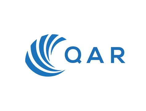 Qar Letter Logo Design On White Background Qar Creative Circle Letter