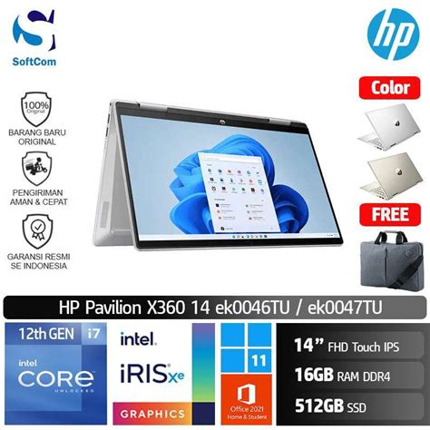 Jual Hp Pavilion X Ek Tu Ek Tu Laptop In Core I U Gb Gb Touch Win