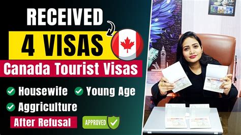 4 Canada Tourist Visas Approved Call Or Whatsapp 919888865338