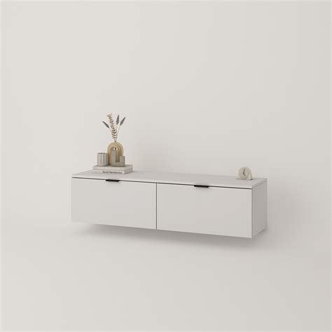 Купити Маленька сучасна стінка під телевізор P1 Сан Маріно у вітальню мінімалізм 120 см біла у