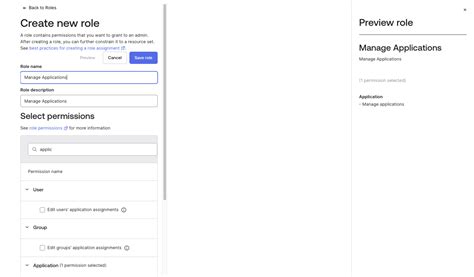 how to create custom roles without resource set workflows okta