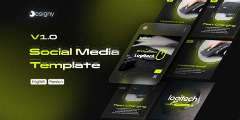 Social Media Template Instagram قالب آماده اینستاگرام، دیزاینی