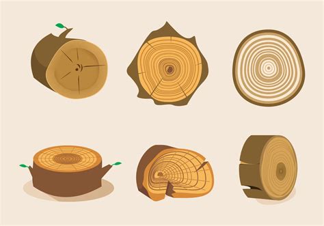 Tree Rings Texture Vector 100377 Vector Art At Vecteezy