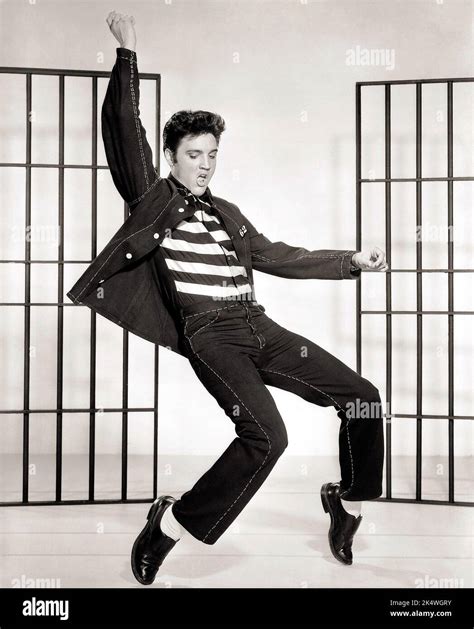 Elvis Presley In Jailhouse Rock Mgm 1957 Publicity Still Stock