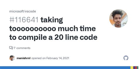 Taking Toooooooooo Much Time To Compile A 20 Line Code · Issue 116641