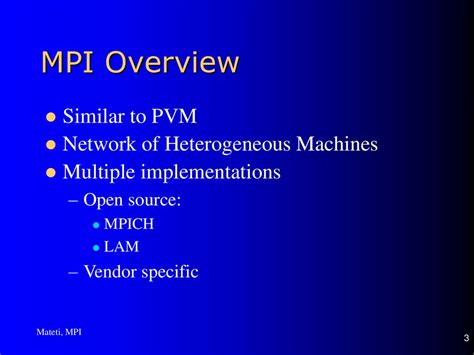Mpi Message Passing Interface Ppt Download