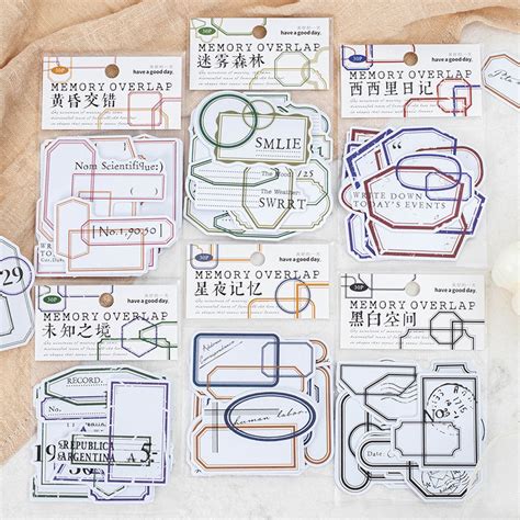 30pcs Memory Overlap Series Sticker Lblyxir