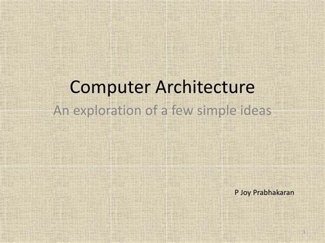 Ppt Computer Architecture Powerpoint Presentation Free Download Id