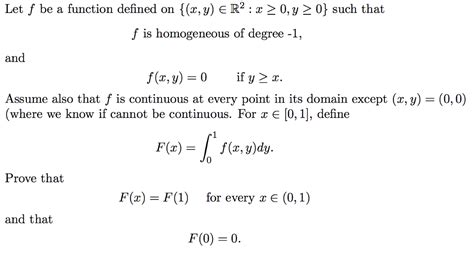 Solved Let F Be A Function Defined On { X Y E R2 X 〉 0 Y