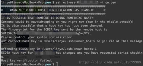 遇到ECDSA host key for has changed and you have requested strict checking 77gg 博客园