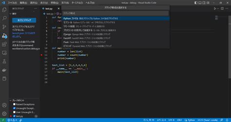 Python Visual Studio Code のデバッグ機能を使う 初心者向け FINAL ANSWER