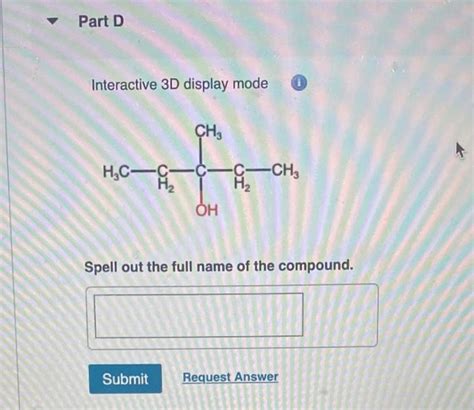 Solved Interactive 3D display mode Spell out the full name | Chegg.com