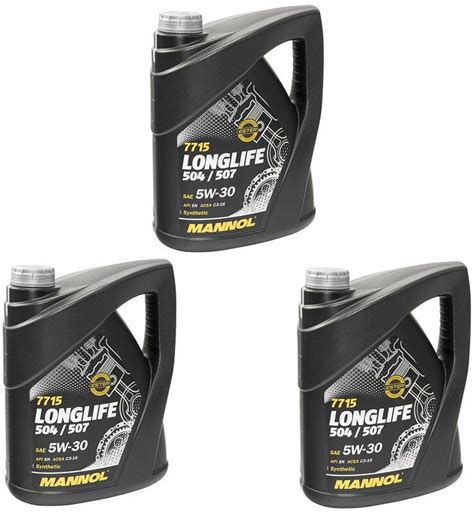 Mannol 5W30 Longlife MN7715 - 3 x 5 L ab 72,95 € | Preisvergleich bei ...