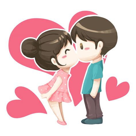 Cute Couples Kissing Cartoon Cute Couples Kissing Cartoon