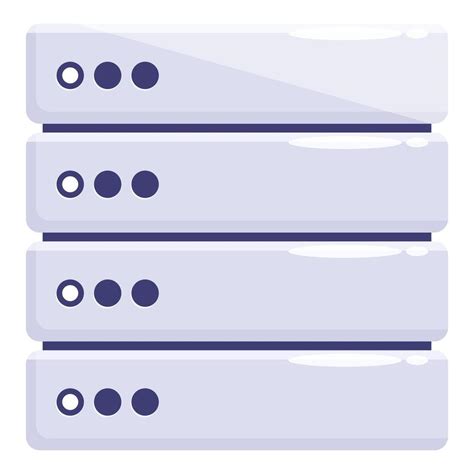 Server Stack Performing Cloud Computing Operations 50041537 Vector Art