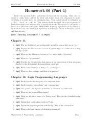 Homework6 Part1 Pdf CS CE 4337 Homework 06 Part 1 Fall 2021 Homework 06 Part 1 Answer The