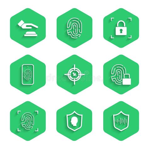 Set Eye Scan User Protection Shield Voice Recognition Fingerprint With Lock Mobile