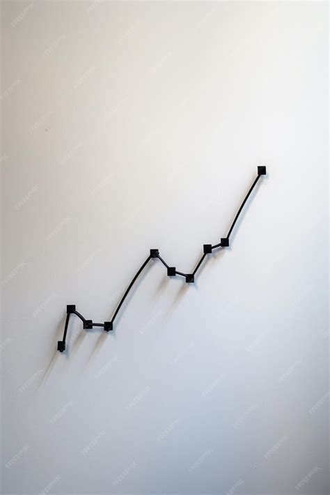 A Minimalist Line Graph On A White Backdrop Depicting Steady Market