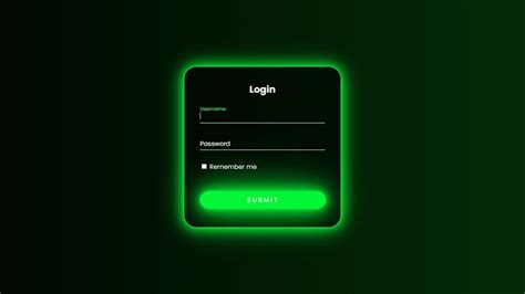 Neon Login Form With Html And Css Step By Step Tutorial Youtube