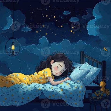 Cartoon Sleeping Girl