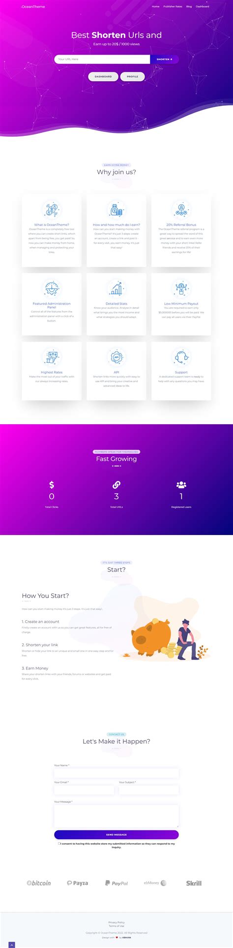 Oceantheme Responsive Adlinkfly Theme By Oceantheme Codester