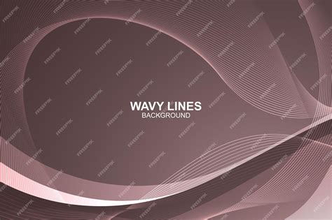 Premium Vector Abstract Wavy Lines On Gradient Background
