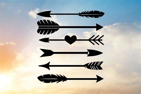 Love Svg File Heart Svg Arrow Svg Love Svg Boho Svg Feathers Etsy