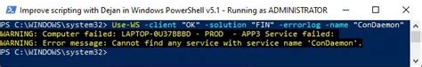 write own powershell cmdlet that handles windows services improve