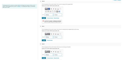 Solved A Rectangular Circuit Is Moved At A Constant Velocity Chegg