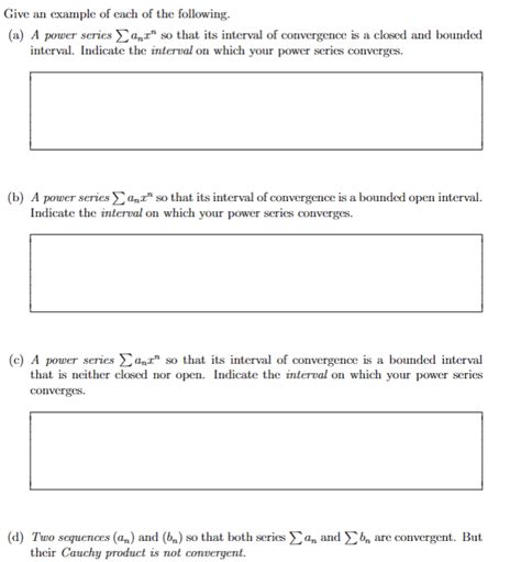 Solved Give An Example Of Each Of The Following A A Power