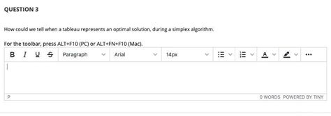 Solved QUESTION How Could We Tell When A Tableau Chegg Com