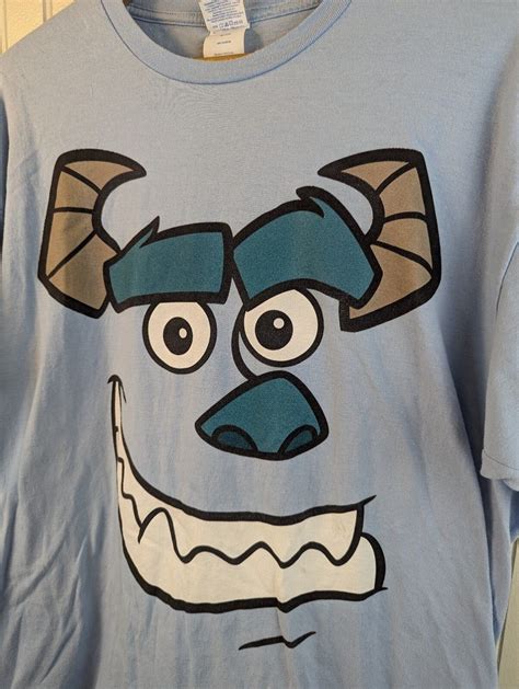 Monsters Inc Sully Mens Face Disney Pixar Shirt Hall Gem