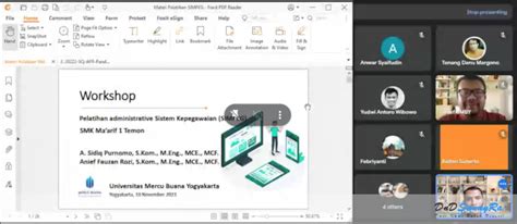 Tim Pkm Umby Beri Pelatihan Simpeg Di Smk Maarif 1 Temon Dnd Sandy Ra